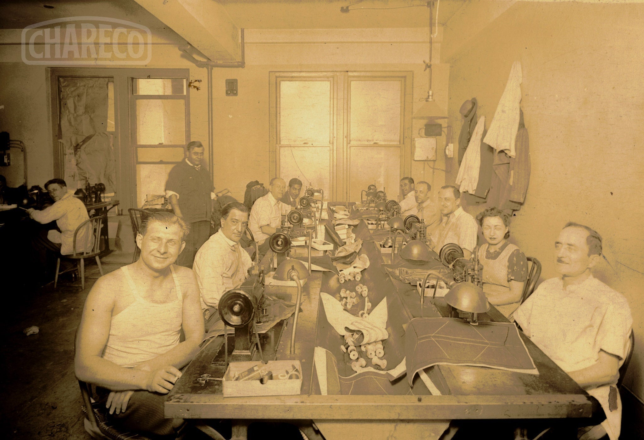 Vintage Chainstitch Embroidery Bonnaz Work Room Cabinet Card – Chareco Sew